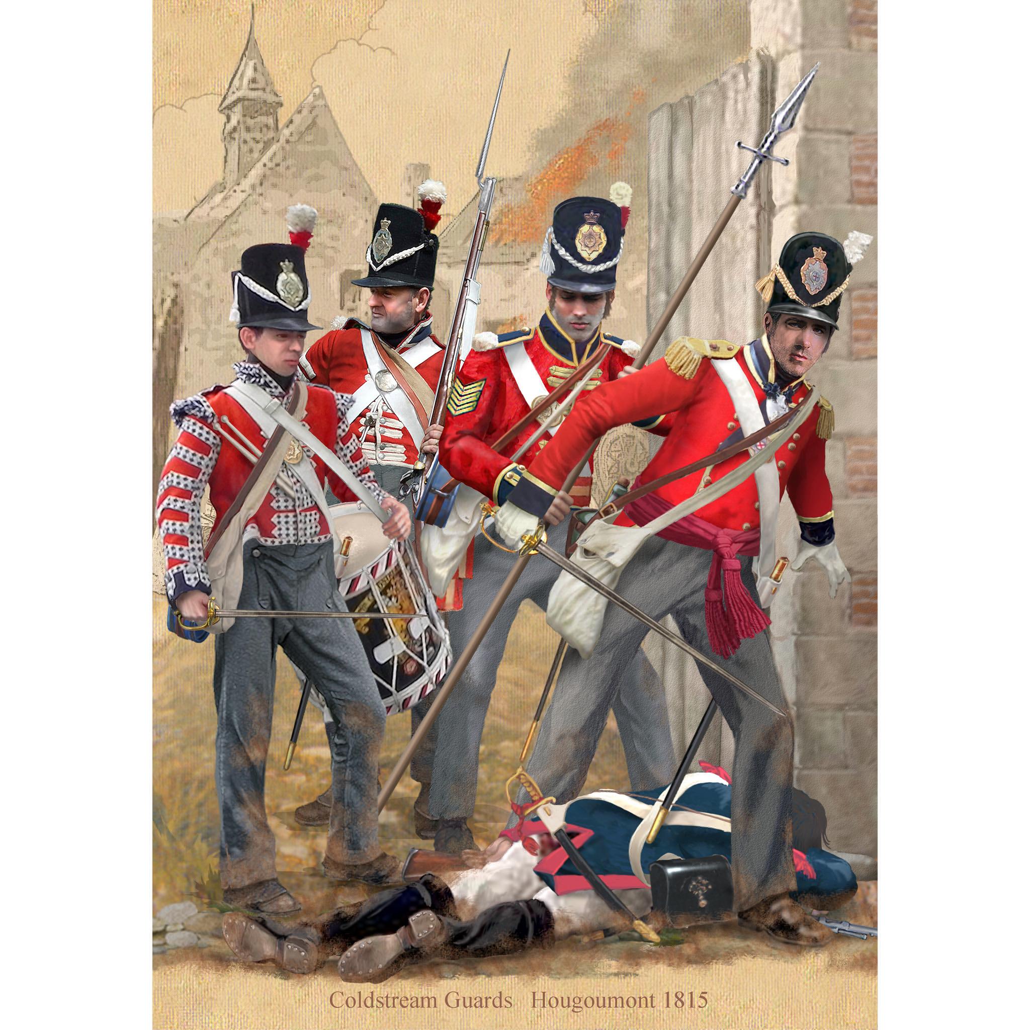 COLDSTREAM GUARDS - Hougoumont, nr. Waterloo 1815 – Prints for Art's Sake